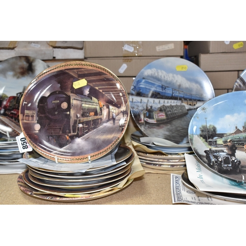 A COLLECTION OF STEAM ENGINE THEMED COLLECTORS PLATES comprising three ...