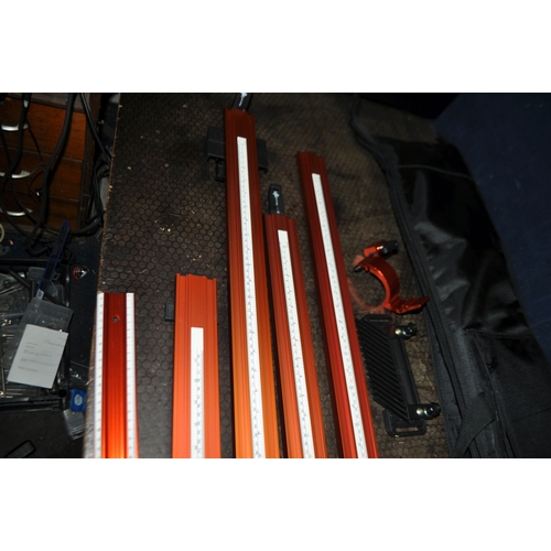 TWO UJK TECHNOLOGY STRAIGHT EDGE GUIDES with quick release clamping ...