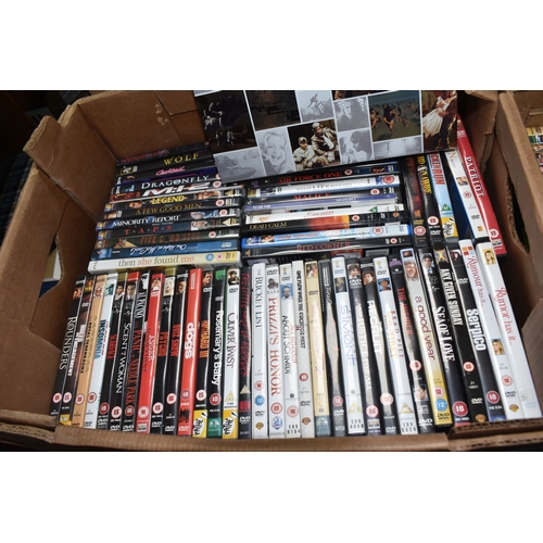 FOUR BOXES OF DVDS to include a group of boxsets comprising a group of ...