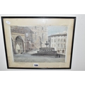 GEORGE SAMUEL ELGOOD (1851-1943) 'PERUGIA', a view of the Fontana ...