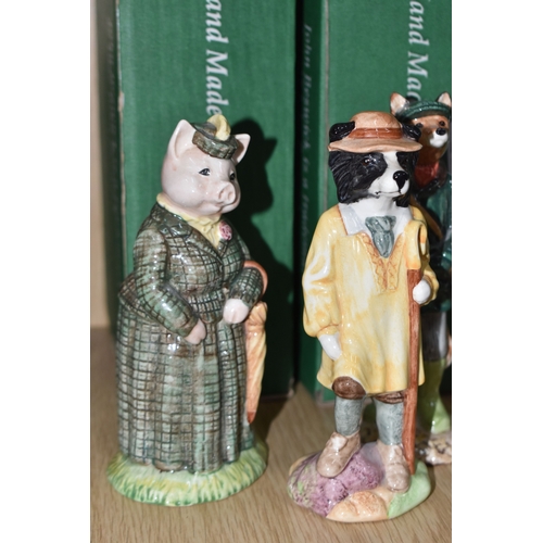 EIGHT BESWICK 'ENGLISH COUNTRY FOLK' FIGURES, comprising Huntsman Fox ...