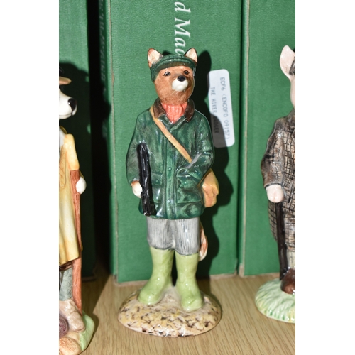 EIGHT BESWICK 'ENGLISH COUNTRY FOLK' FIGURES, comprising Huntsman Fox ...
