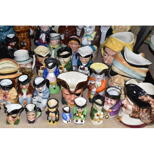 A COLLECTION OF ASSORTED TOBY AND CHARACTER JUGS comprising ...