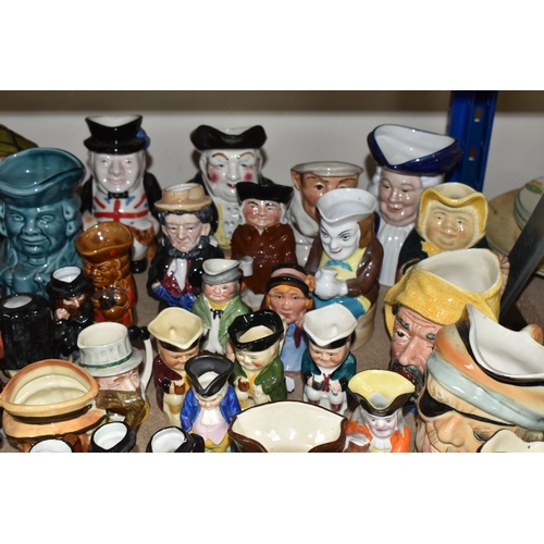 A COLLECTION OF ASSORTED TOBY AND CHARACTER JUGS comprising ...