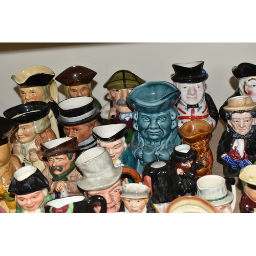 A COLLECTION OF ASSORTED TOBY AND CHARACTER JUGS comprising ...