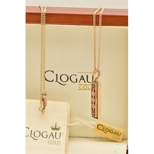 A LIMITED EDITION 'CLOGAU' NECKLACE, a rose and yellow gold ingot style ...