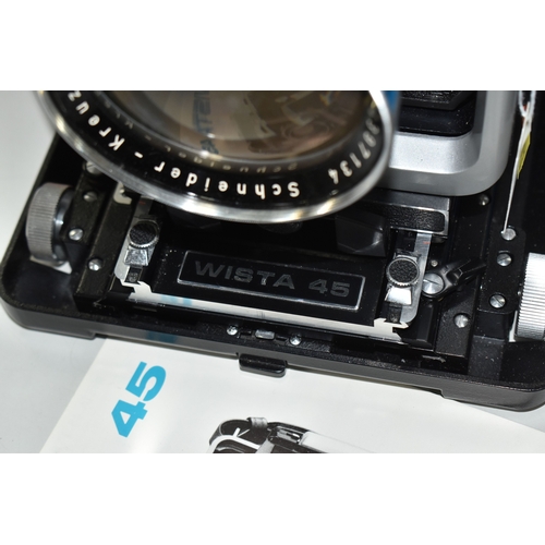 A WISTA 45 LARGE FORMAT CAMERA fitted with a Schneider - Kreuznach ...