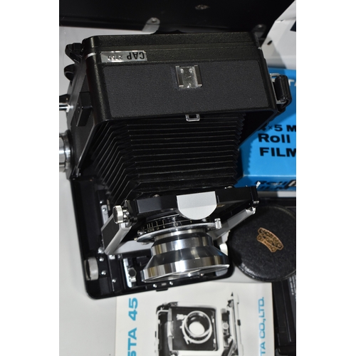 A WISTA 45 LARGE FORMAT CAMERA fitted with a Schneider - Kreuznach ...