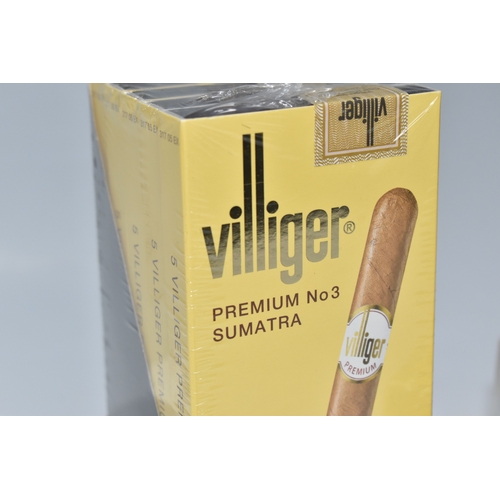 CIGARS, one sealed box containing ten packets of VILLIGER Round Cigars ...