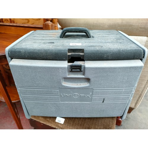 Foldable section tool box with some various tools