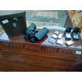 Set of Mark Scheffel 30 x 50 binoculars with leather case together with ...