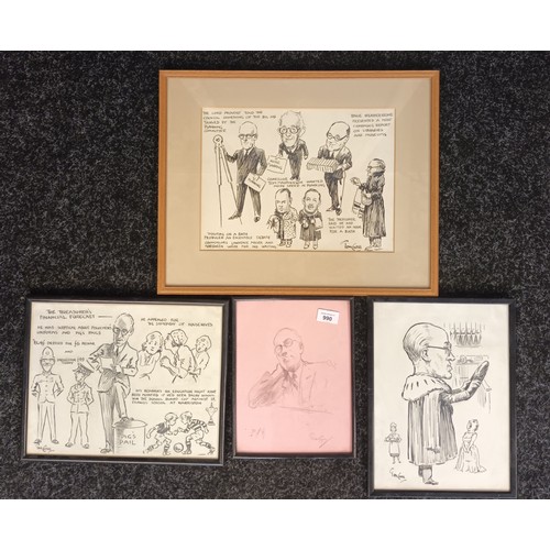 Tom Curr (1887-1958) Various works by the artist to include pen and ...