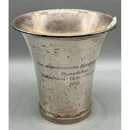 A Danish silver beaker Assay Master Johannes Siggaard 1932-1960, maker ...