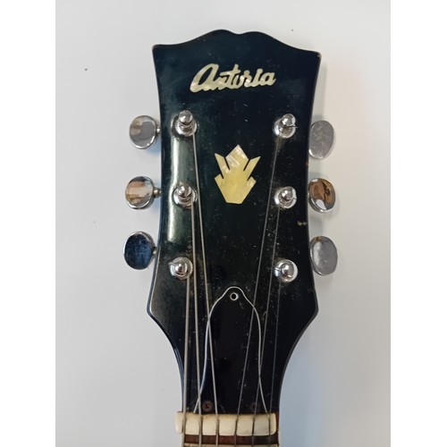 Antoria Diamond Hollow body Electric guitar with stand