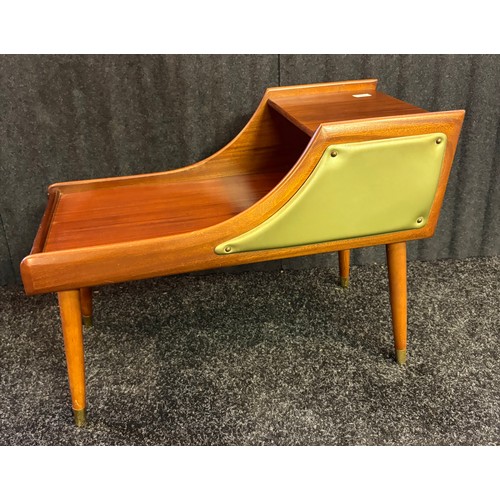 Chippy Heath Furniture, Mid Century teak telephone table [57.5x77x40cm]