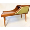 Chippy Heath Furniture, Mid Century teak telephone table [57.5x77x40cm]