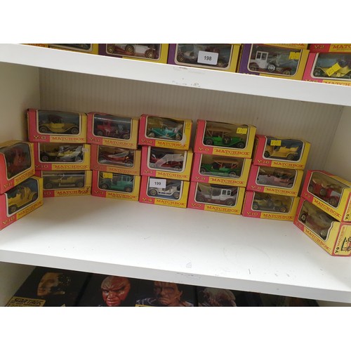 Shelf Of Vintage Matchbox Y Series Models All Boxed