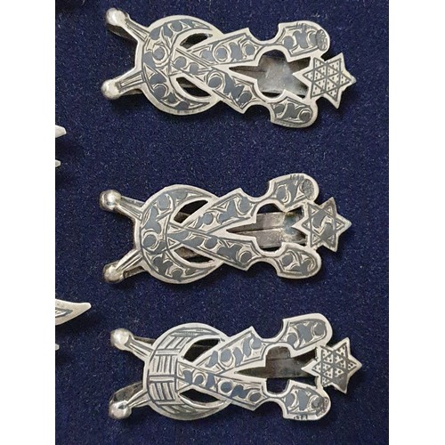 Selection Of White Metal Possibly Jewish Items Star Of David Present On ...