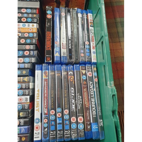 Large Crate Of DVD Films; To Include New Blue Ray DVDs Still With ...