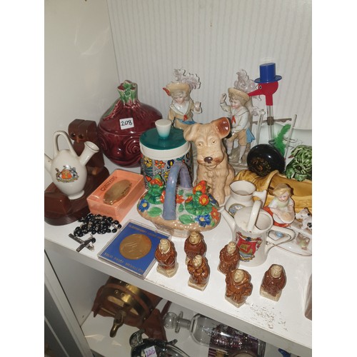 Shelf Of Collectables Sylvac Dogs, Carlton Toast Rack, Cruet Sets ...