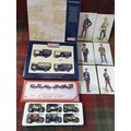 2 Boxed Vintage Model Sets And Selection Of Military Postcards