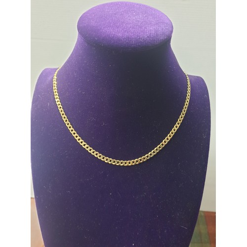 9ct Yellow Gold 20 inch Curb Chain 14.03grams.