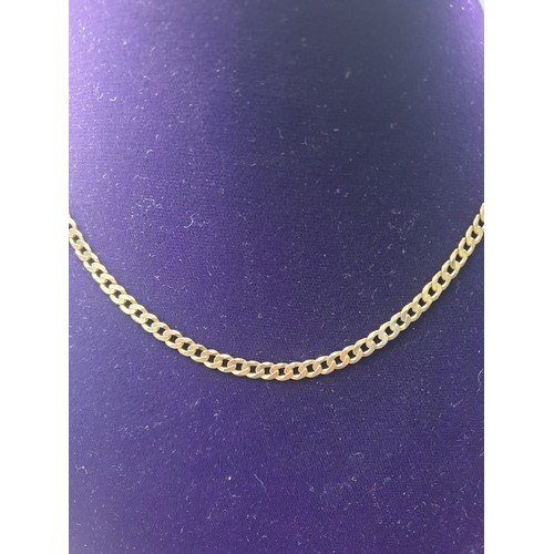 9ct Yellow Gold 20 inch Curb Chain 14.03grams.