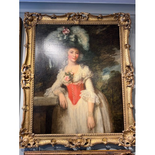 Rev. Matthew William Peters R.A (British, 1741-1814) Portrait of a Lady ...