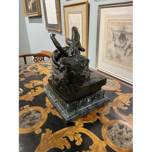 Auguste Rodin (French, 1840-1917)Fallen Angels, SketchCirca 1890Bronze ...