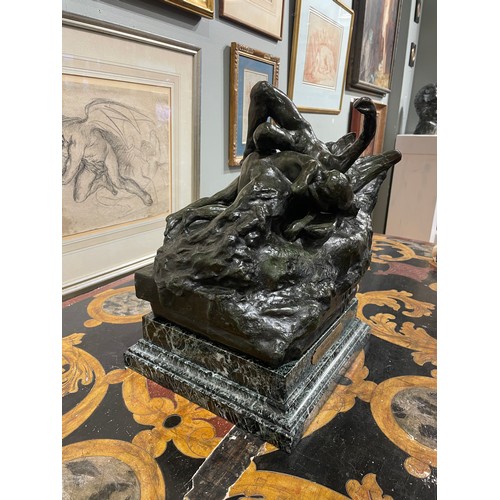 Auguste Rodin (French, 1840-1917)Fallen Angels, SketchCirca 1890Bronze ...