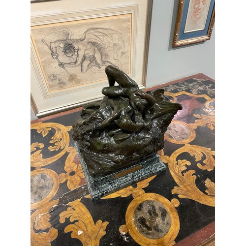 Auguste Rodin (French, 1840-1917)Fallen Angels, SketchCirca 1890Bronze ...