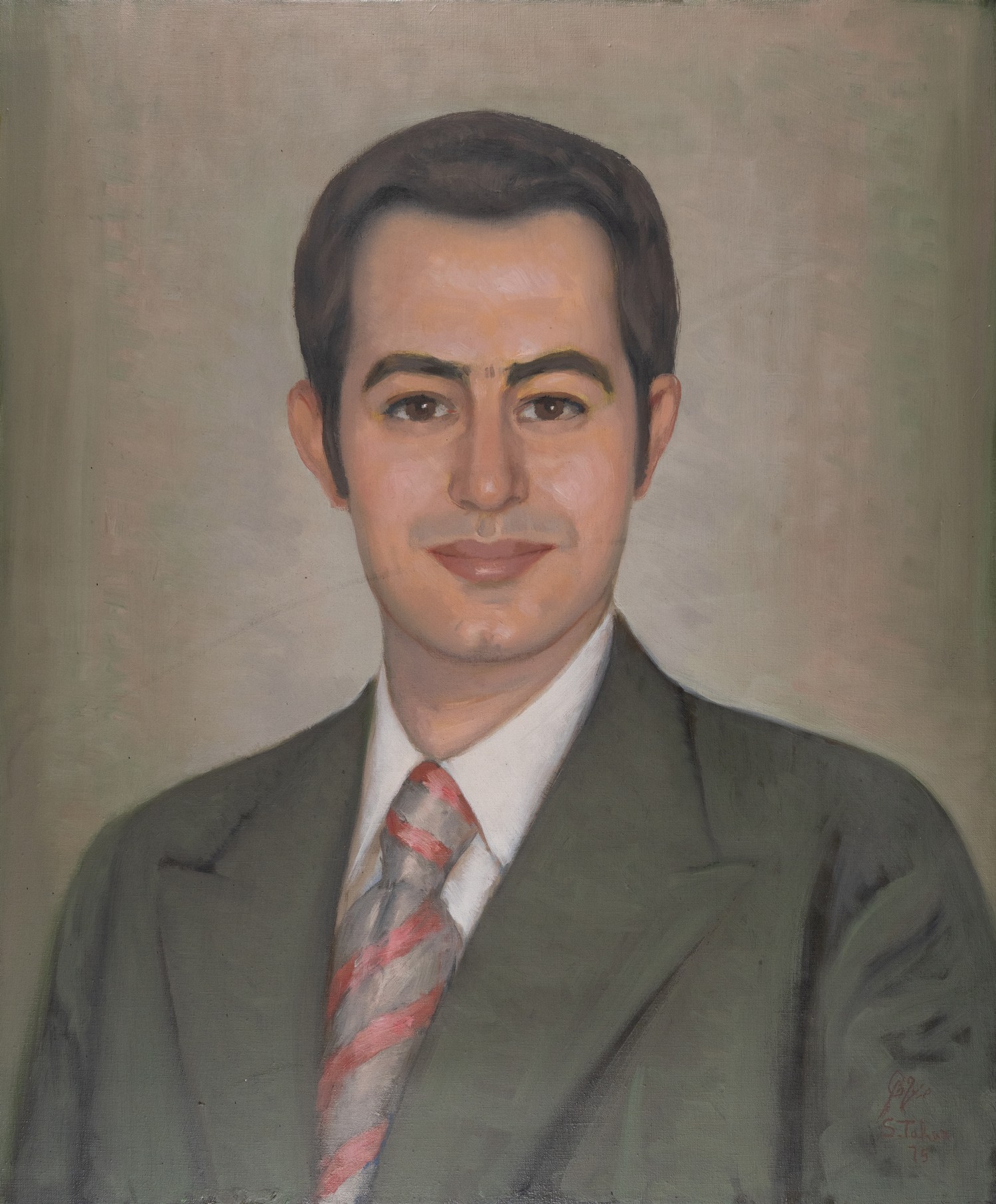 Salah Taher (Egyptian, 1911-2017)Portrait of a gentleman1975Oil on ...