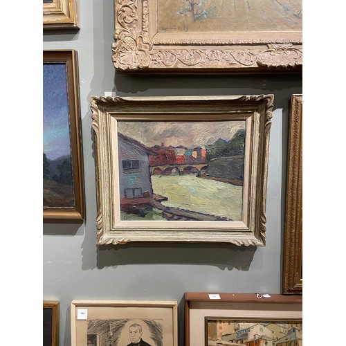Angelo Savelli (1911-1995)Roman view, 1943Oil on canvas Signed and ...