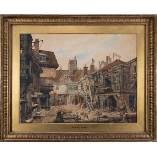 James Lawson Stewart (British, 1829-1911)Quilp's YardWatercolour and ...