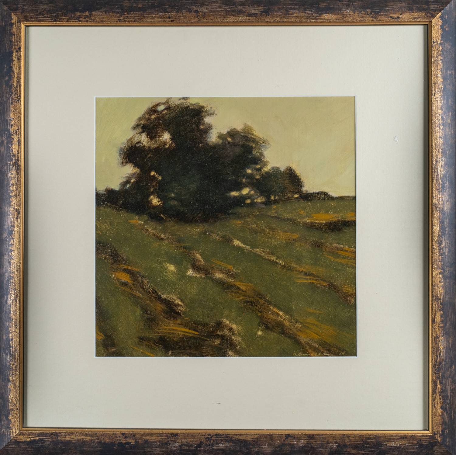 J Górecka (Polish, 20th century)Landscape 1991Oil on canvas Signed and ...