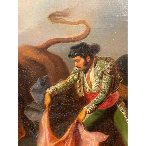 Philip Villamil of Jamaica (1814-1878)Plaza de Toros of SevilleOil on ...