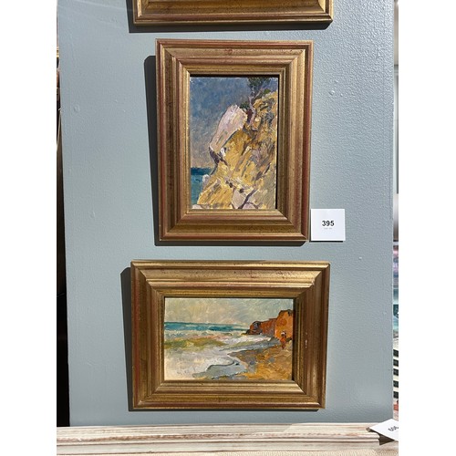 Daniil Cherkes (Russian, 1899-1971)Two coastal scenes, one titled 'The ...