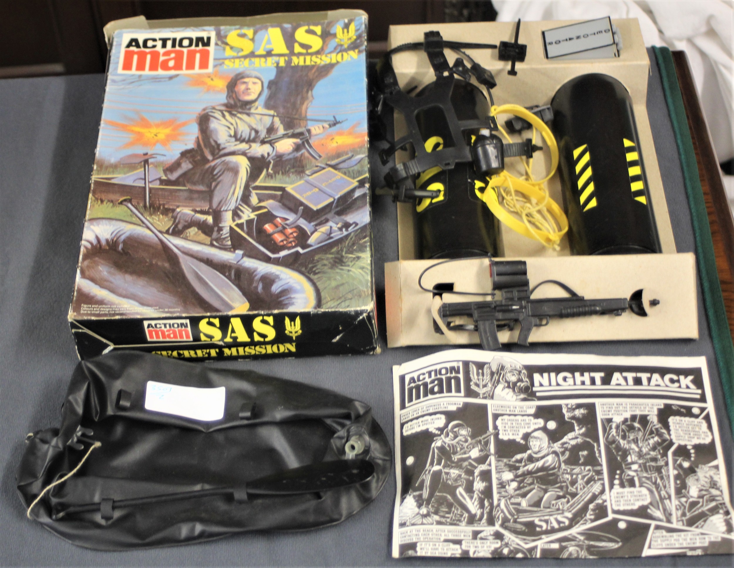 Action Man SAS Secret Mission (Boxed) with Instruction - Missing the Pulley