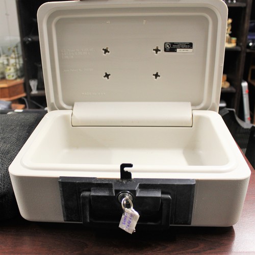 Sentry Portable Fireproof Safe Box with Lock, Key and Carrying Handle ...