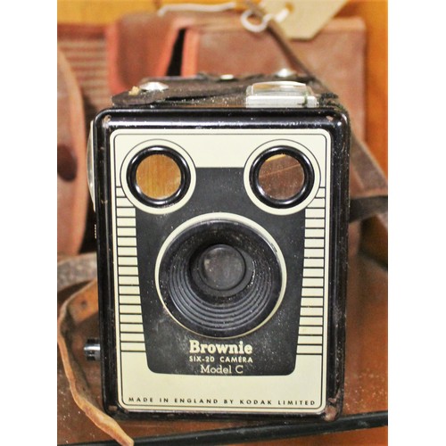 Boxed Brownie Camera in a Soft Case