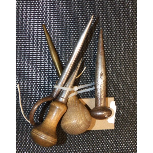 Three Antique Hand Tools - Possibly Sail-Making, etc