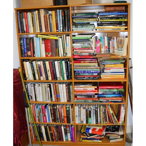 Twelve Shelves of mainly Hardback and Paperback Books-Books are ...