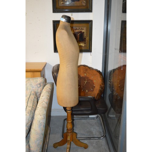 Tailor's Half Form Dummy having Tripod Support