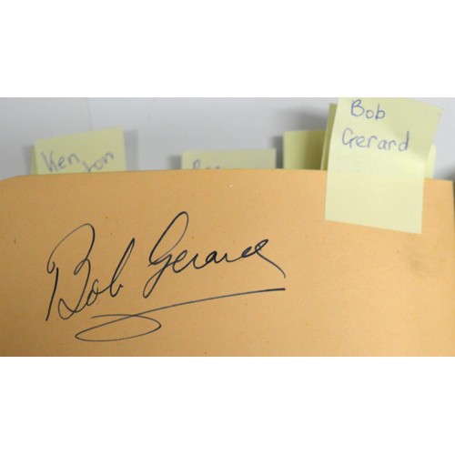 A Schoolboy's Leather Autograph Book containing the Signatures of ...