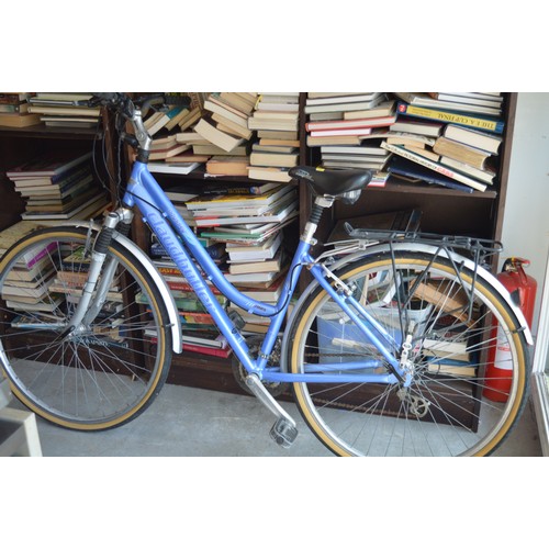 Claud Butler Ladies' Touring Bicycle in Pale Blue having Seven Shimano ...