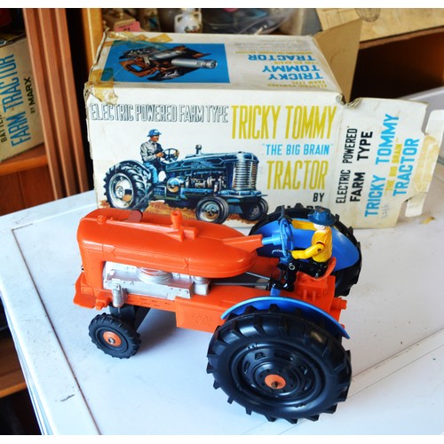 Two Boxed 'Marx' Farm Tractors, Battery Operated