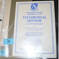 Autographed Tranmere Rovers Testimonial Dinner Menu -Signed by "Busby ...