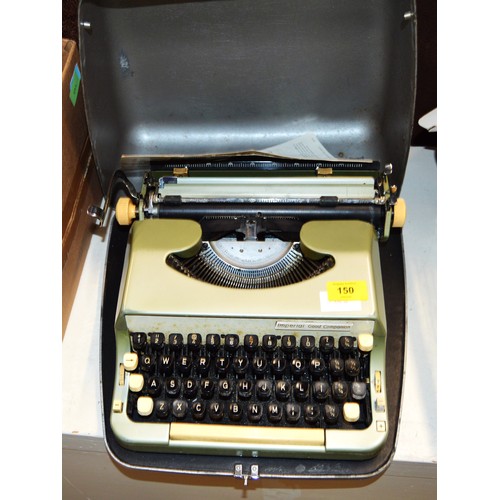 Imperial Good Companion Portable Typewriter with Instructions