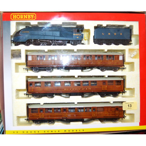 Boxed Hornby LNER Train Pack Comprising A4 Class 4483 in Garter Blue ...