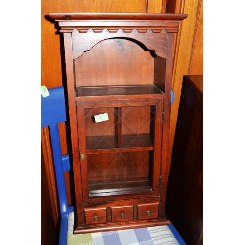 A Roxton Canadian Maple Wood Wall-Hanging Cabinet having Glazing and ...
